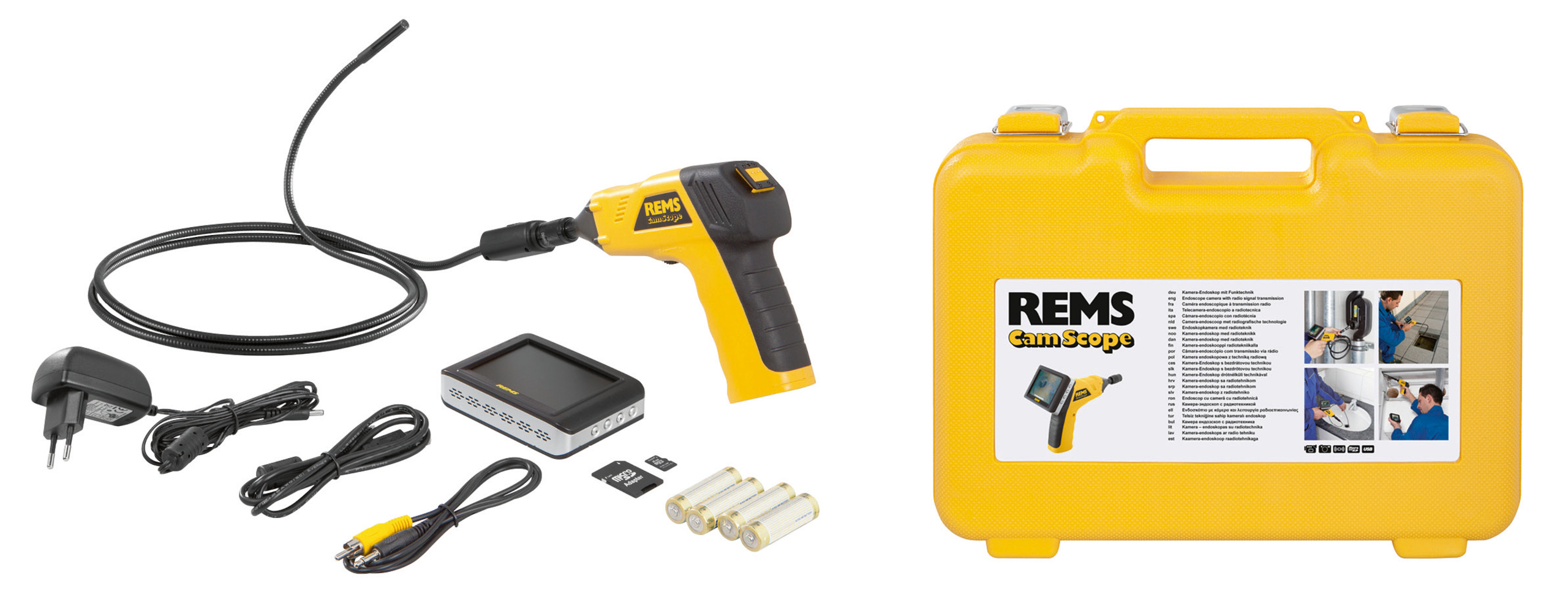 REMS CamScope - Endoscope camera with radio signal transmission