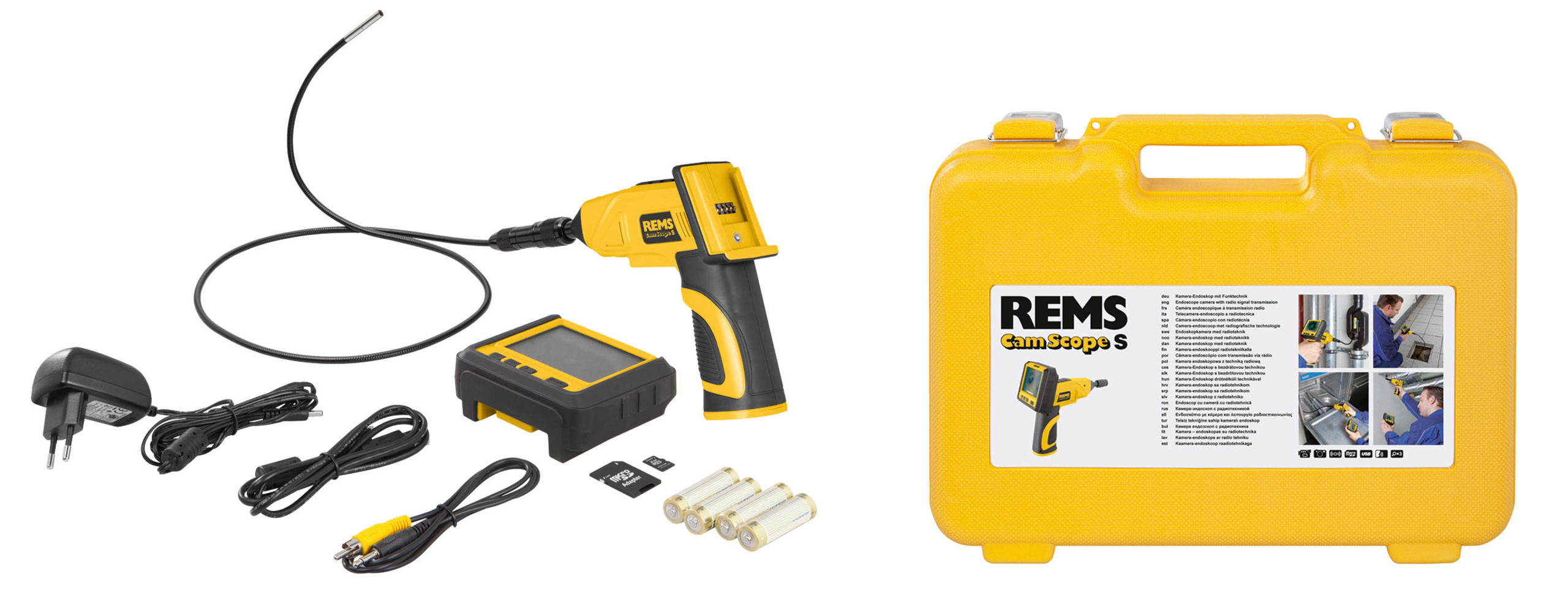 REMS CamScope - Kamera-Endoskop mit Funktechnik