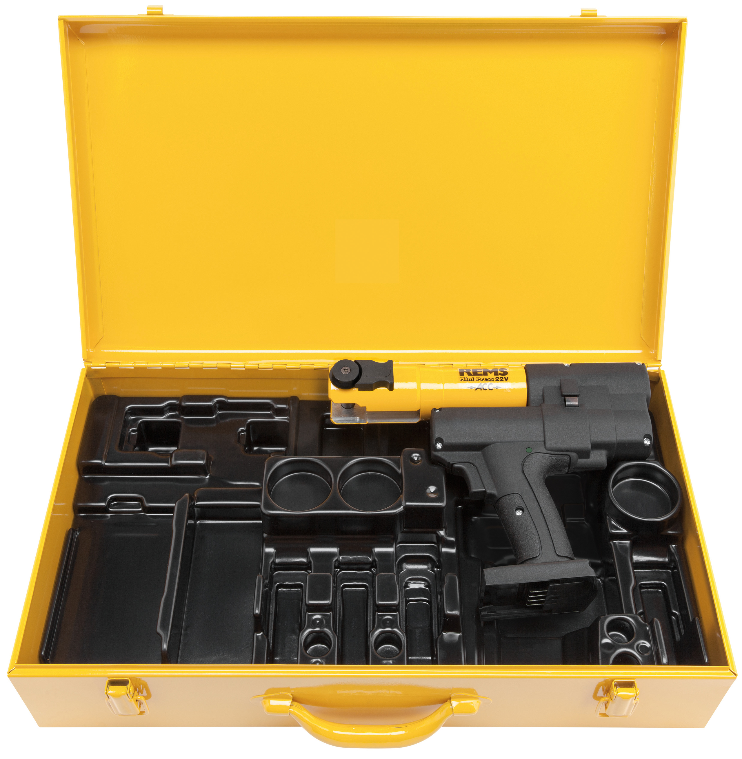 REMS Mini-Press 22 V ACC - Akku-Radialpresse 22 kN mit Zwangsablauf